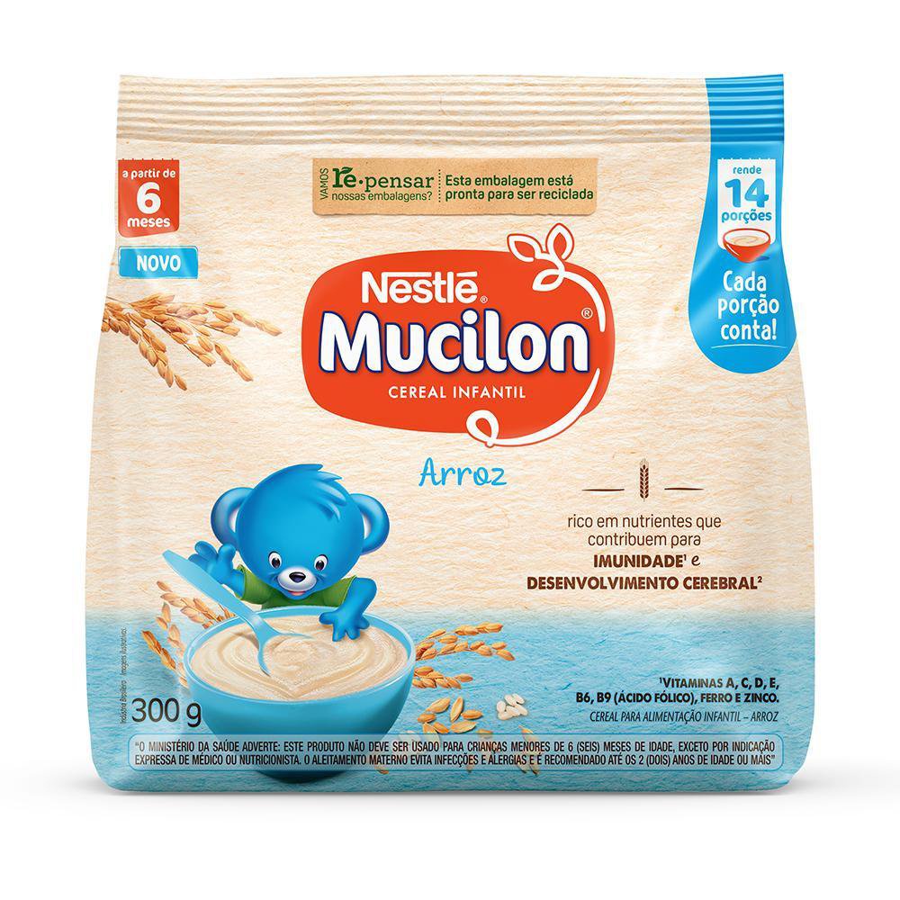 Cereal Infantil Mucilon Arroz 300g | Shopee Brasil
