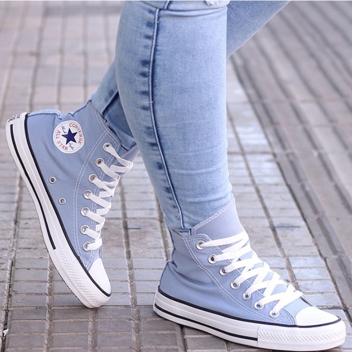 Botinha All Star Converse Cano Alto Estrela Lateral | Shopee Brasil