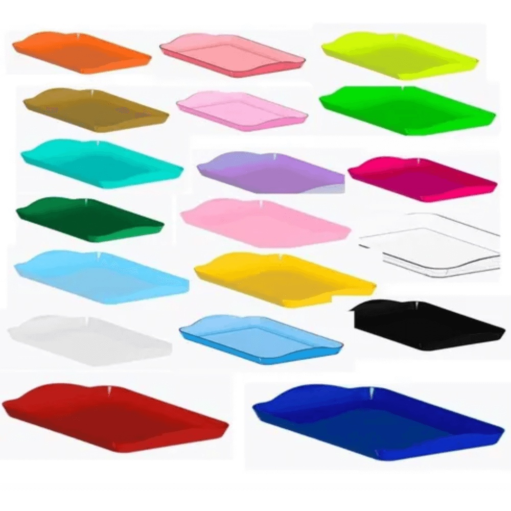 Bandeja Pequena Decorativa Festa 20x13 cm Várias Cores | Shopee Brasil
