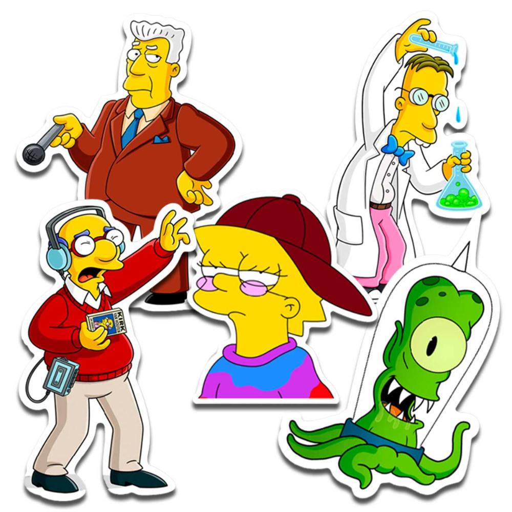 Adesivo Simpsons Sticker 10X10Cm Super Kit 05 Un | Shopee Brasil