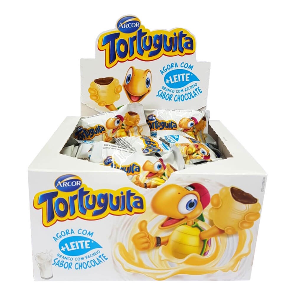 Chocolate Tortuguita Caixa C/24 Chocolate branco | Shopee Brasil