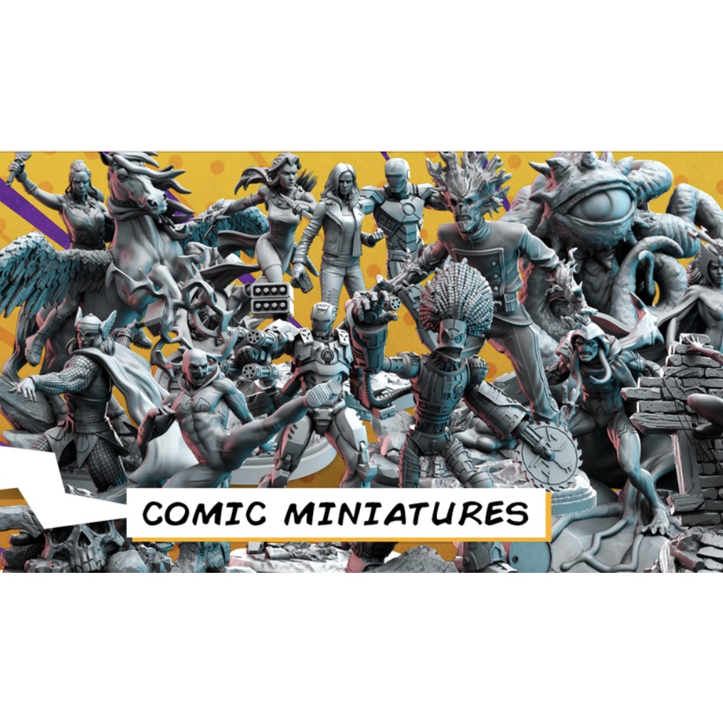 Miniaturas Heróis e Vilões Marvel Crisis Protocol 3 para RPG, D&D e ...