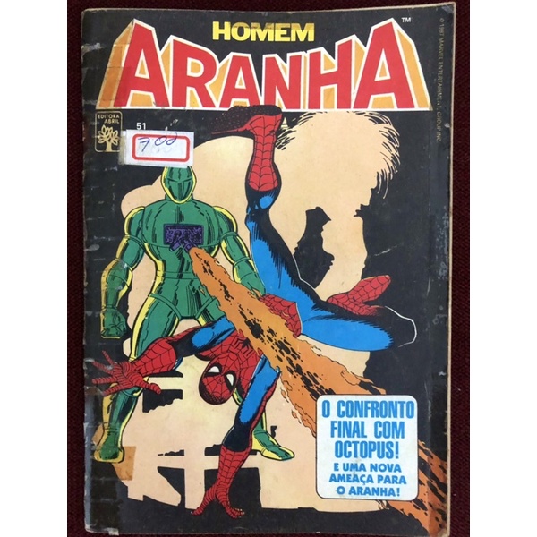 Homem Aranha - O Confronto Final com Octopus! - n° 51 - hqs antigas ...