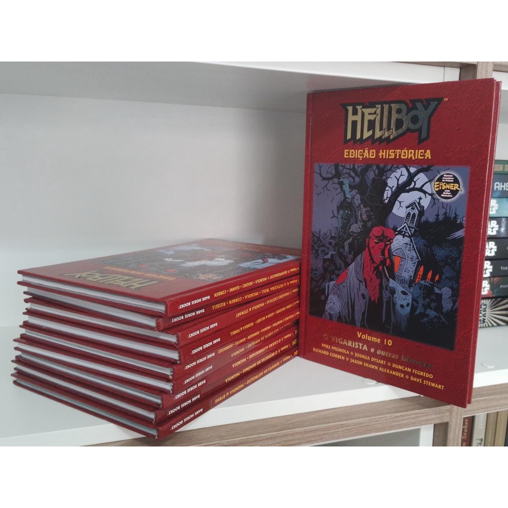 HQ Hellboy Edição Historica volume 1, 2, 3, 4, 5, 6, 7, 8, 9, 10 ...
