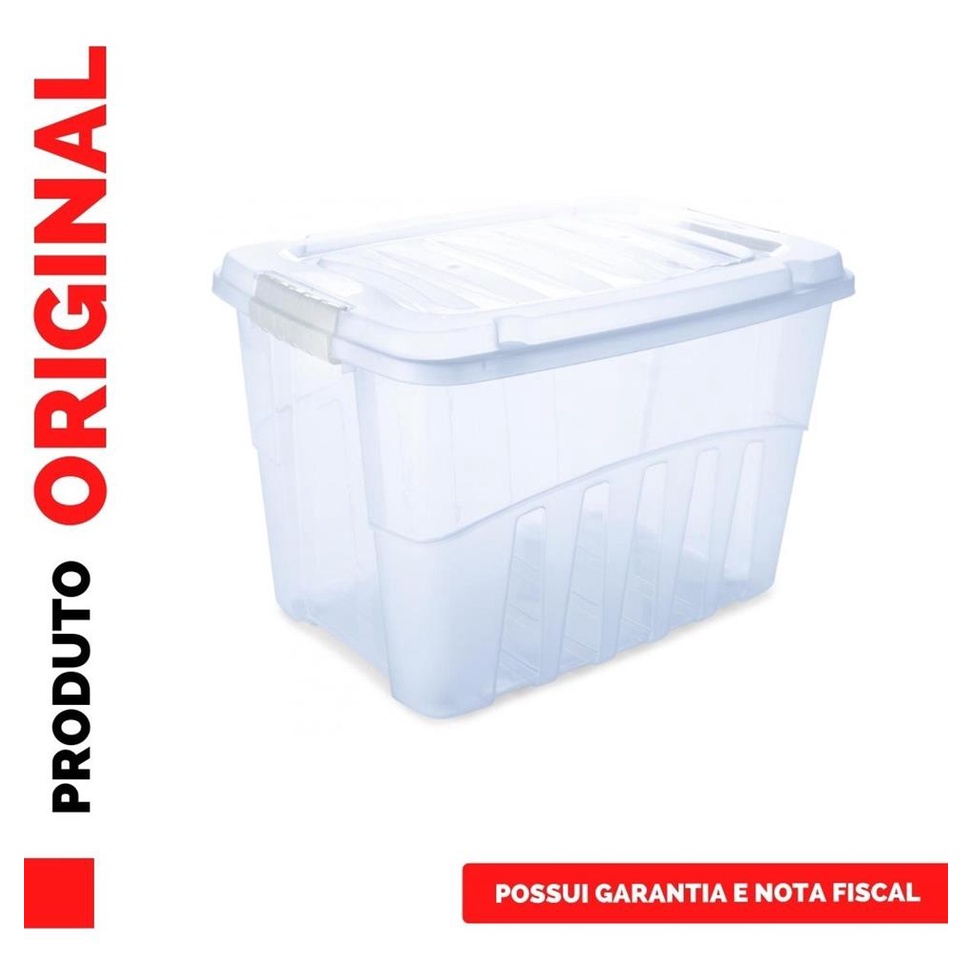 Caixa Organizadora Plastica Gran Box 19 Litros - Plasutil | Shopee Brasil