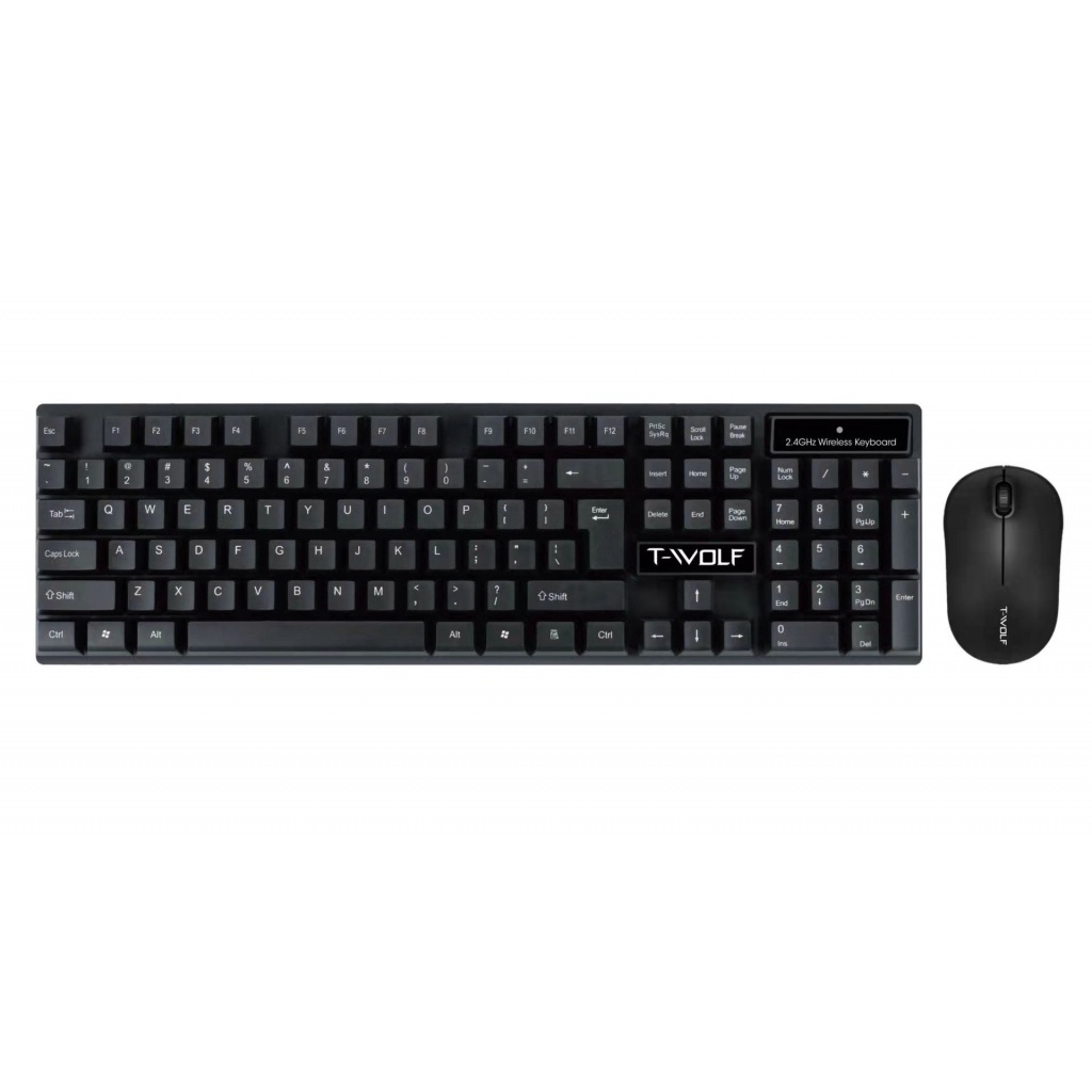 Rato Bluetooth Teclado Mouse T-WOLF Thunder TF100 Sem Fio Conjunto De ...