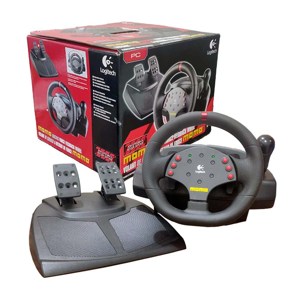 Volante Logitech MOMO Racing Force Feedback PC Com Cambio (Novo ...