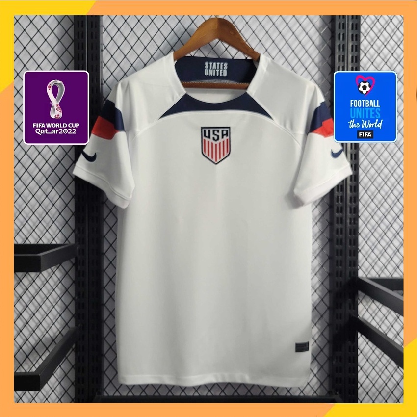 2022-23 U.S.A Casa Camisa Nacional Equipe Tamanho P-2XL Futebol jersi 22 América Fãs - Escorrega ...