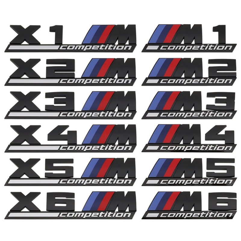 Emblema Do Porta-Malas Traseiro Carro Decalques Lateral Para BMW M Power M1 M2 M3 M4 M5 M6 M7 M8 ...