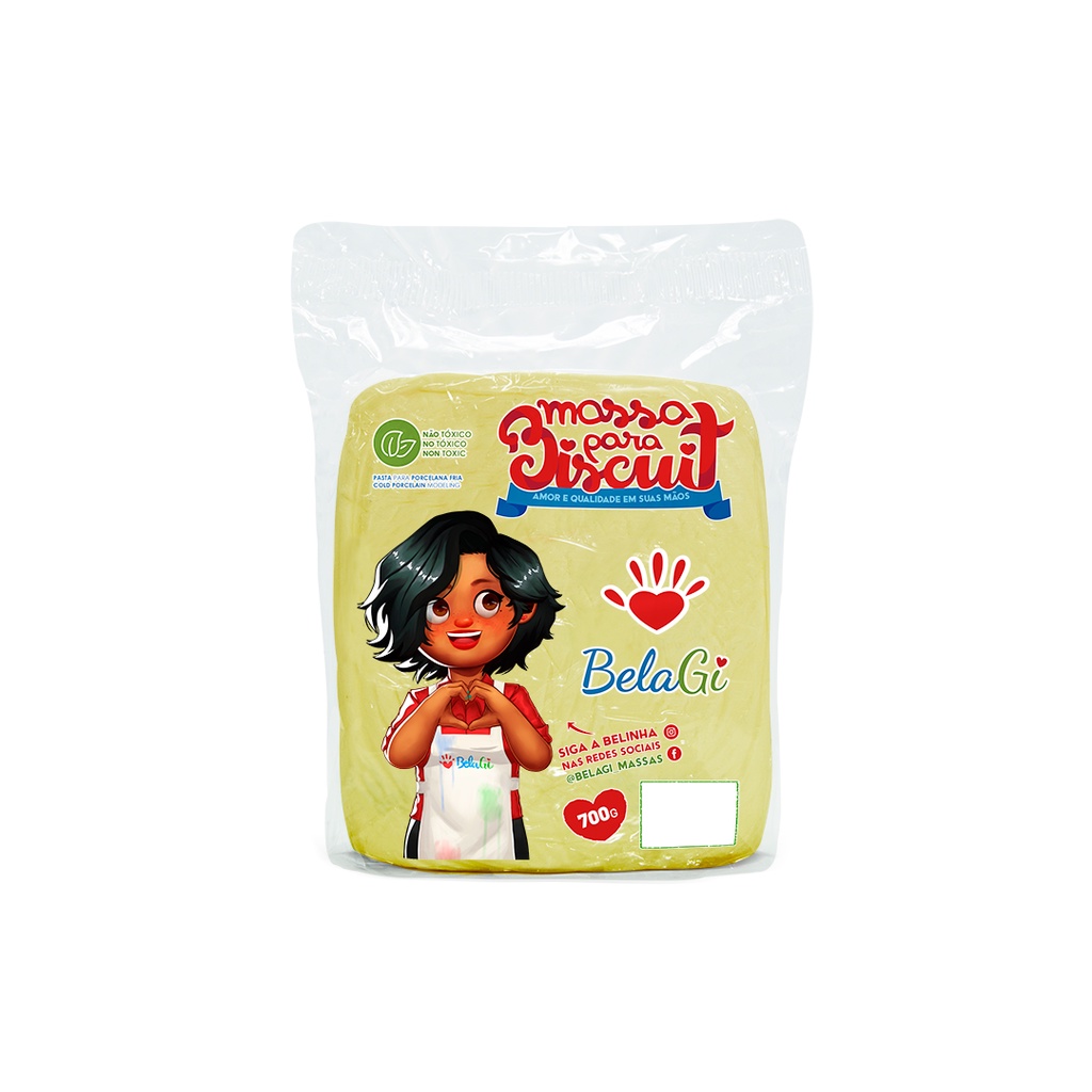 Massa para Biscuit BelaGi Pele 700g | Shopee Brasil