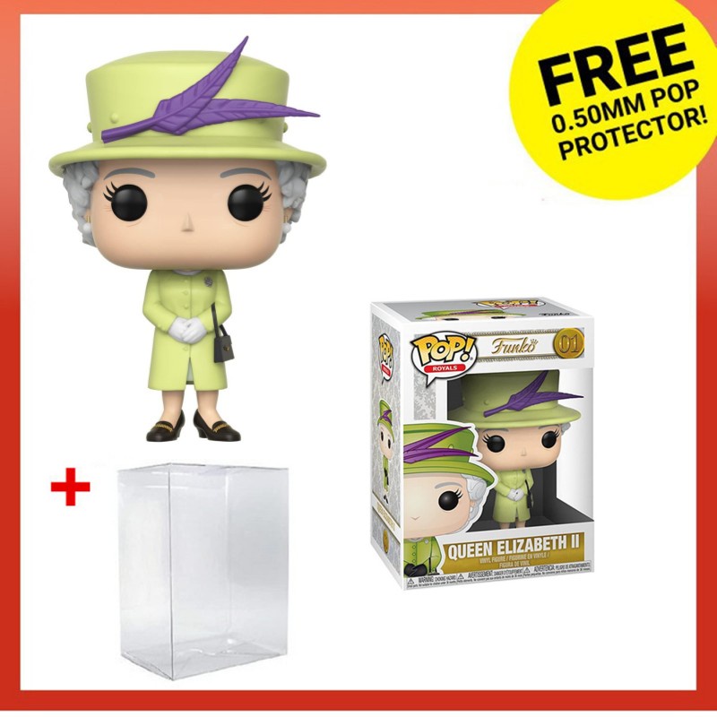 Funko POP Royals - Queen Elizabeth II 01 Action Figure Rainha Elizabeth ...