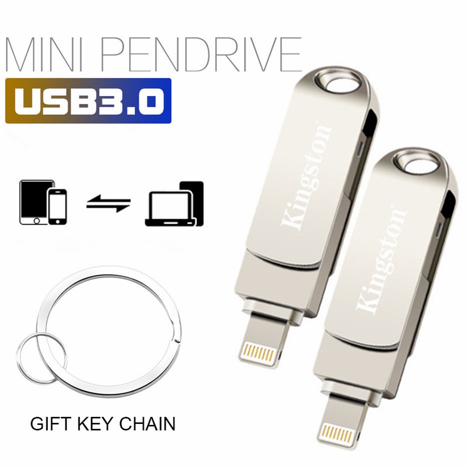 Pen Drive 2 Em 1 Usb 1TB Otg 512GB Stick Para iPhone Armazenamento ...