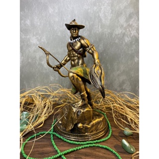 Estatua Oxossi Arco Studio Orion - Decoracao Resina | Shopee Brasil