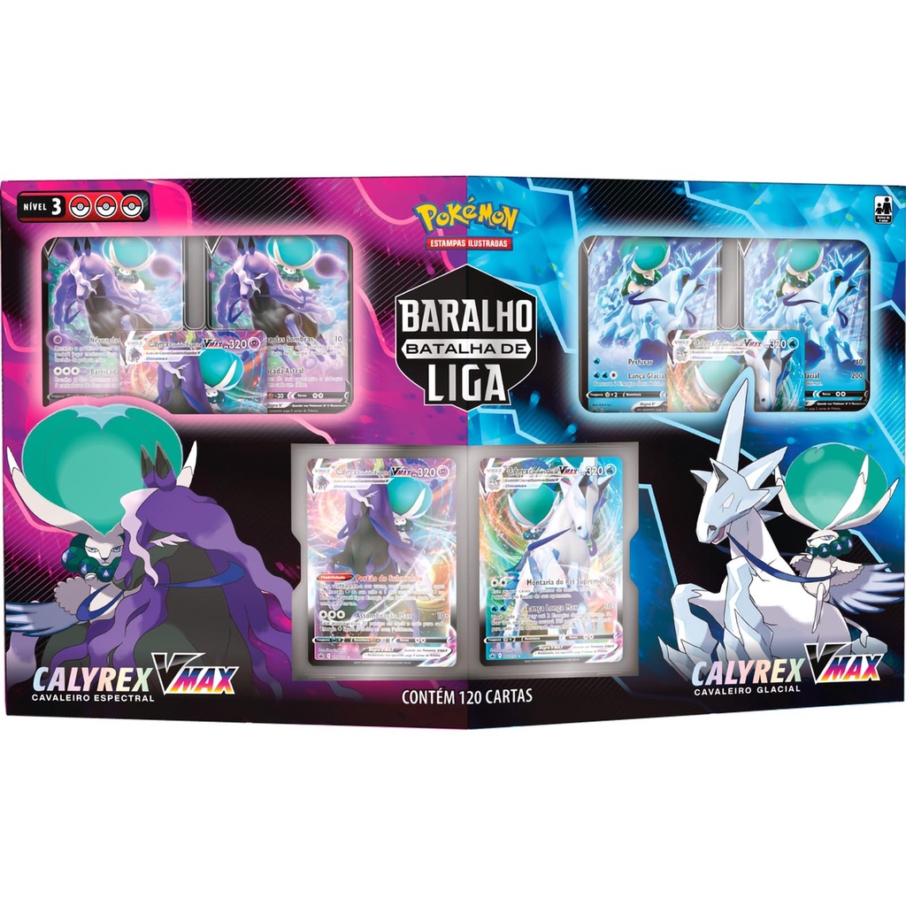 Box Pokemon - Batalha de Liga Calyrex Vmax - Pokémon TCG - Escorrega o ...