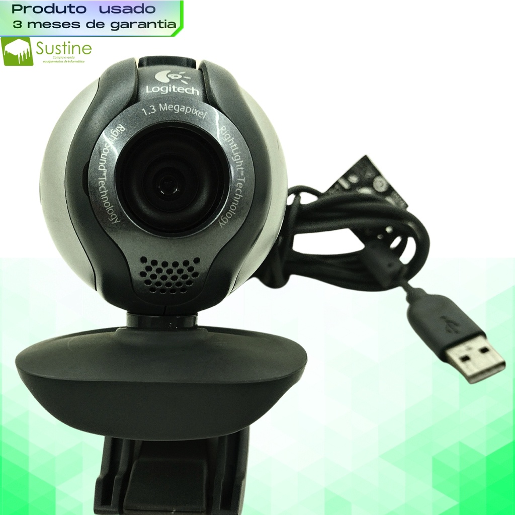 Webcam Logitech C500 1.3 Megapixel V-U0006 | Shopee Brasil