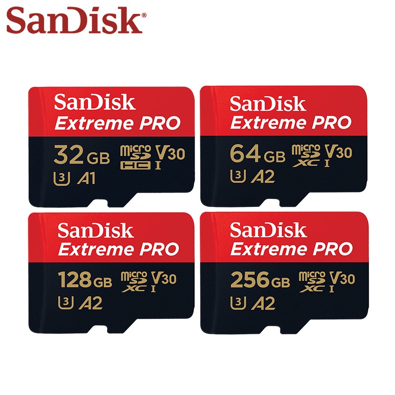 Sandisk Extreme PRO Cartão 64GB 256GB 128GB A2 Classe 10 UHS-I U3 Leitura De Velocidade Máxima ...