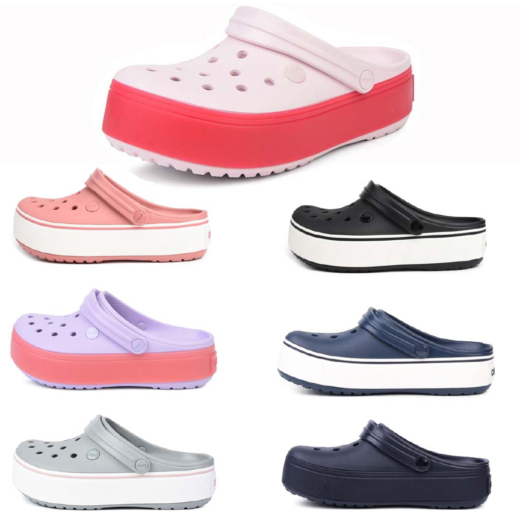 Crocs Sandálias Femininas Plataforma Livre JIBBITZ - Escorrega o Preço