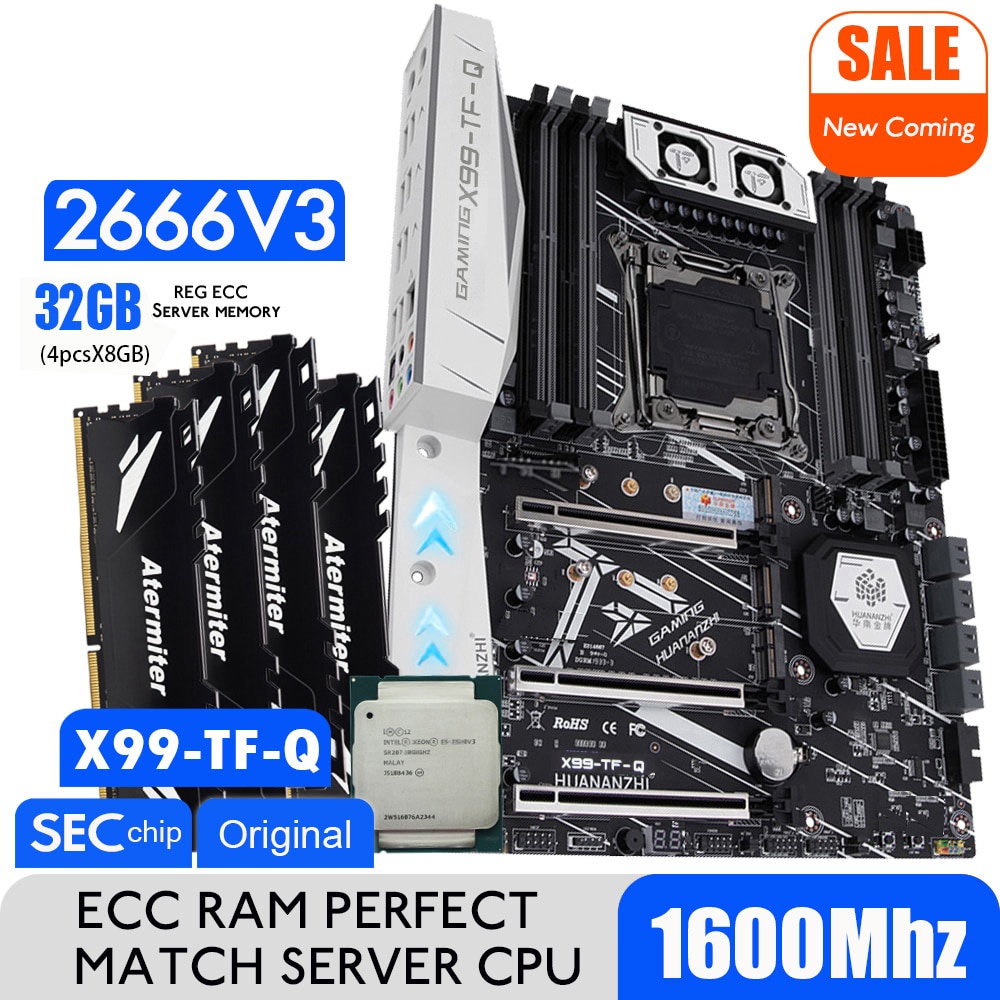 Huananzhi X99 X99-TF-Q Conjunto De Placa-Mãe Com xeon e5 2666 v3 ... Huananzhi X99 X99-TF-Q Conjunto De Placa-Mãe Com xeon e5 2666 v3 ...