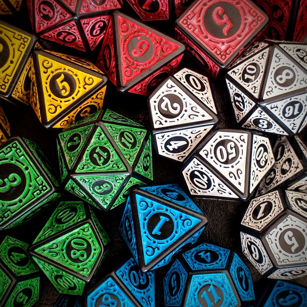 Dados de RPG Gravurados (Sistema d20) | Shopee Brasil