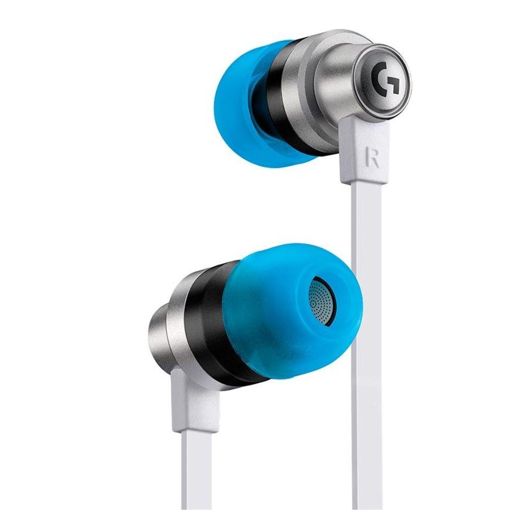 Fone de Ouvido Intra Auricular Gamer G333 Logitech Branco e Azul Outlet ...