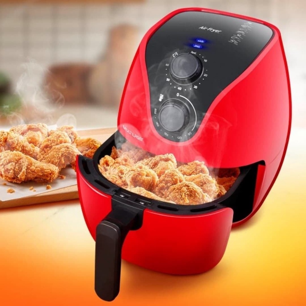 Fritadeira Eletrica Air Fryer 4L 1500W Multilaser Vermelha 110v ou 120v ...