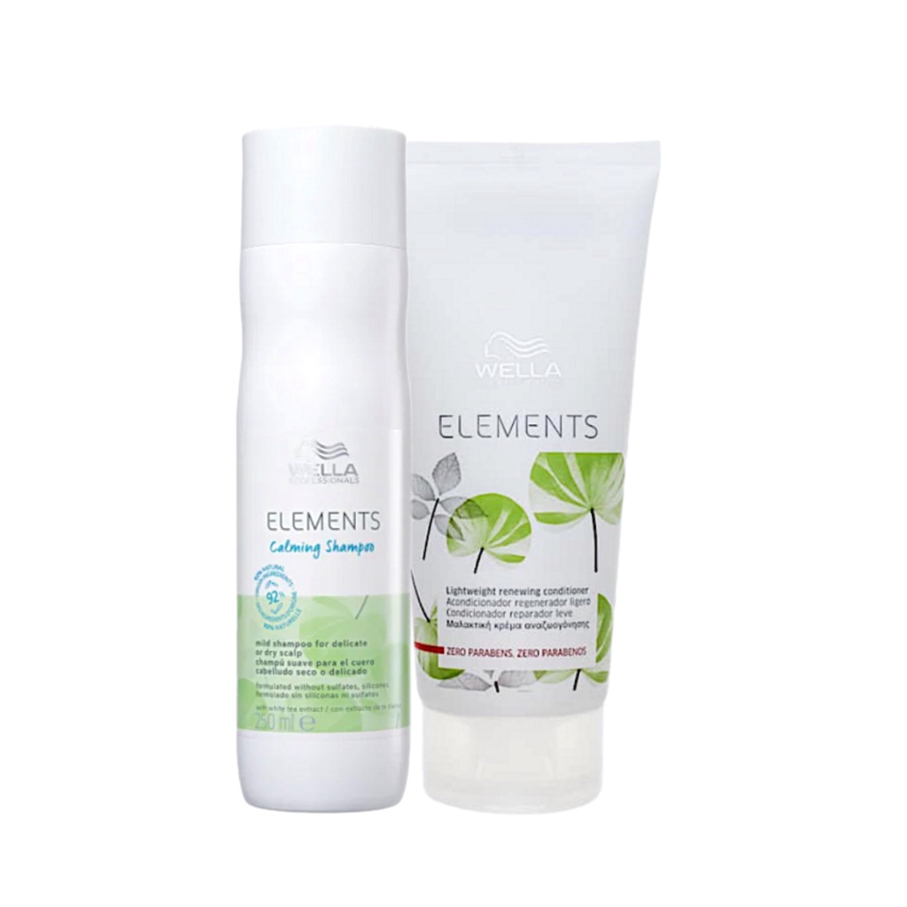 Kit Wella Professionals Elements Calming Duo - Shampoo 250ml + Condicionador 200ml | Shopee Brasil