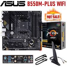 Asus tuf gaming B550M-PLUS (wi-fi) placa-mãe ddr4 128gb pci-e 4.0 m. 2 ...
