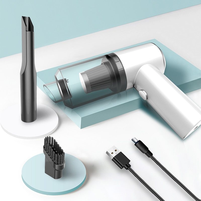 CDXCQ Aspirador de pó do carro sem fio portátil com aspirador de mão carro doméstico de dupla ...