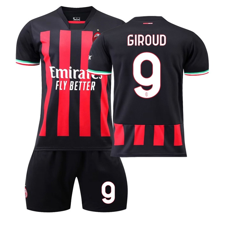 2223ac Milan Jersey New Ibu 9 Giru 17 Laio Roupa Esportiva Infantil ...
