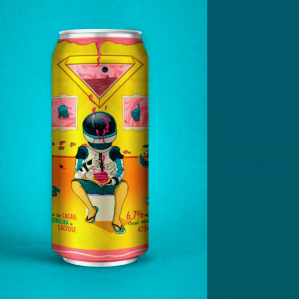 Cerveja Carioca Brewing Milkshake Ipa Space Cake 473ml | Shopee Brasil