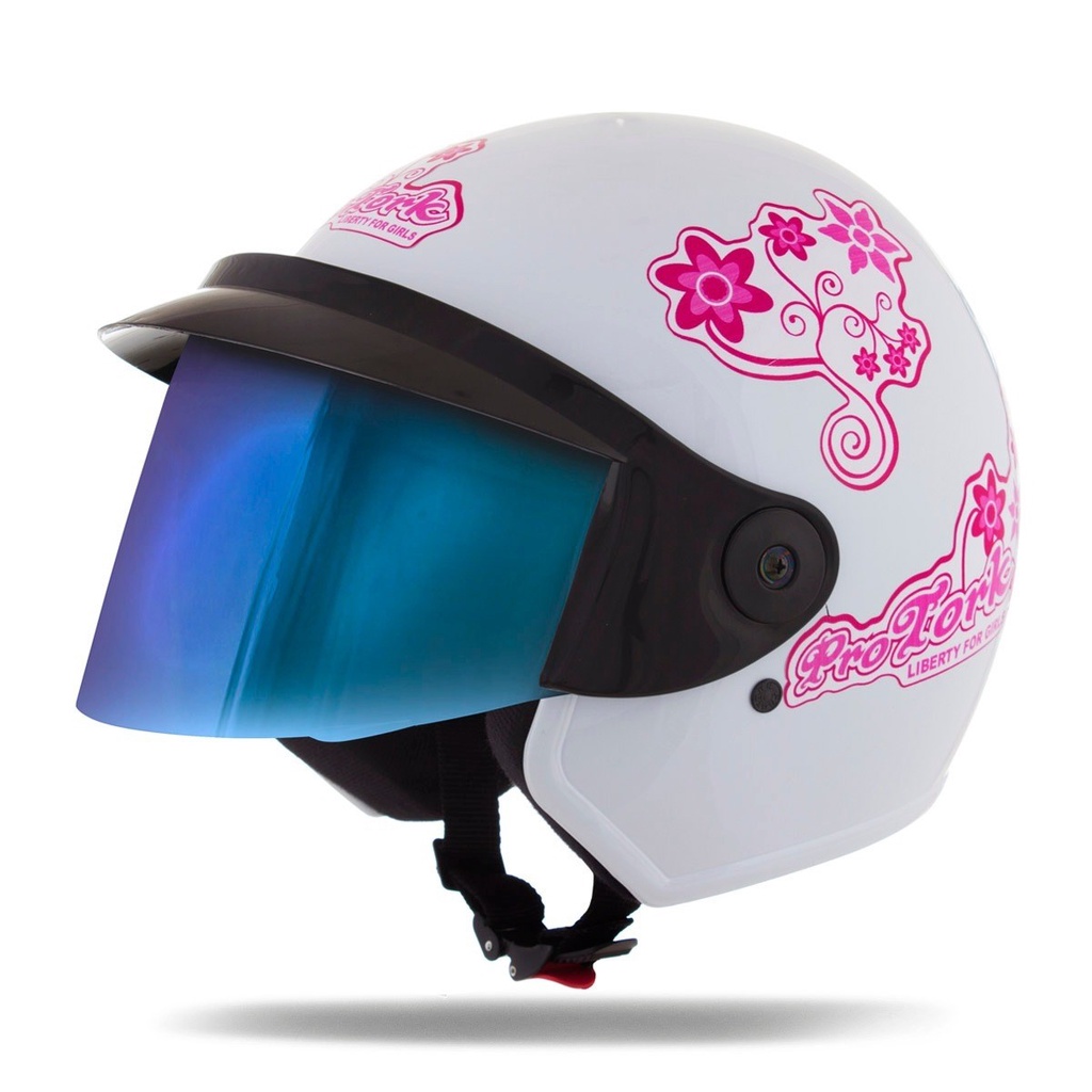 Capacete Aberto Feminino Pro Tork Liberty 3 Three For Girls Viseira ...