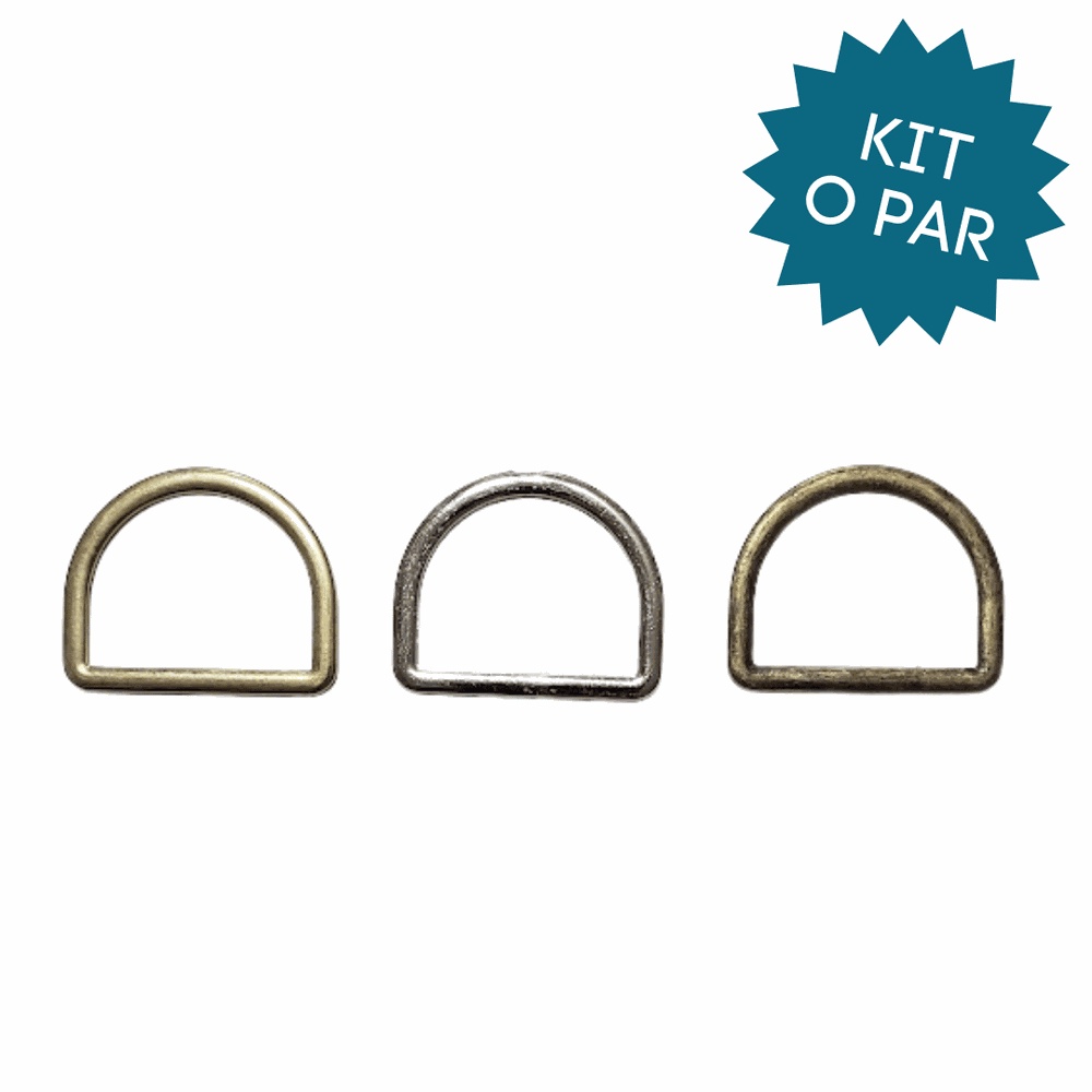 Argola de Metal para Bolsa Meia Lua - 3,5cm - Par | Shopee Brasil