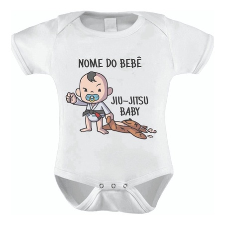 Body Infantil Jiu-jitsu Baby Personalizado Com Nome! | Shopee Brasil
