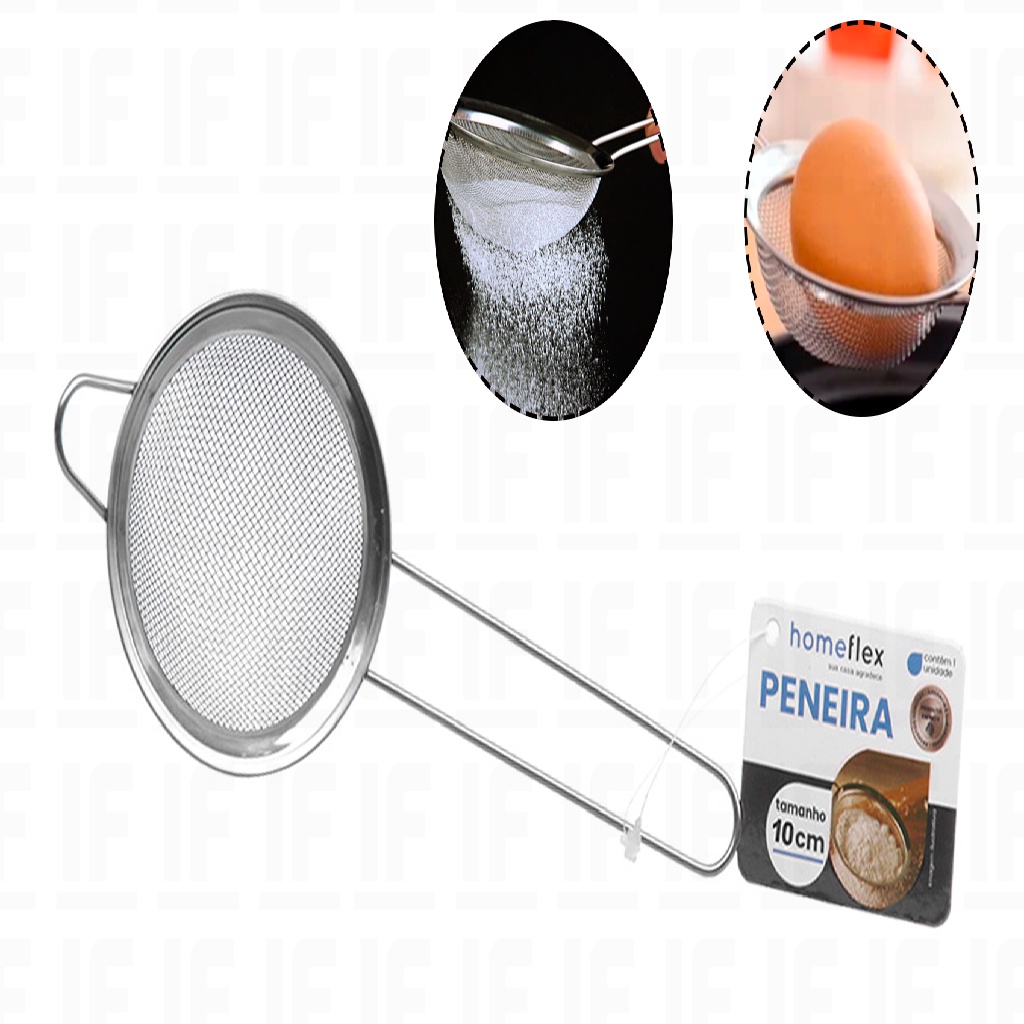 Peneira Coador De Cozinha Aço Inox 10cm | Shopee Brasil