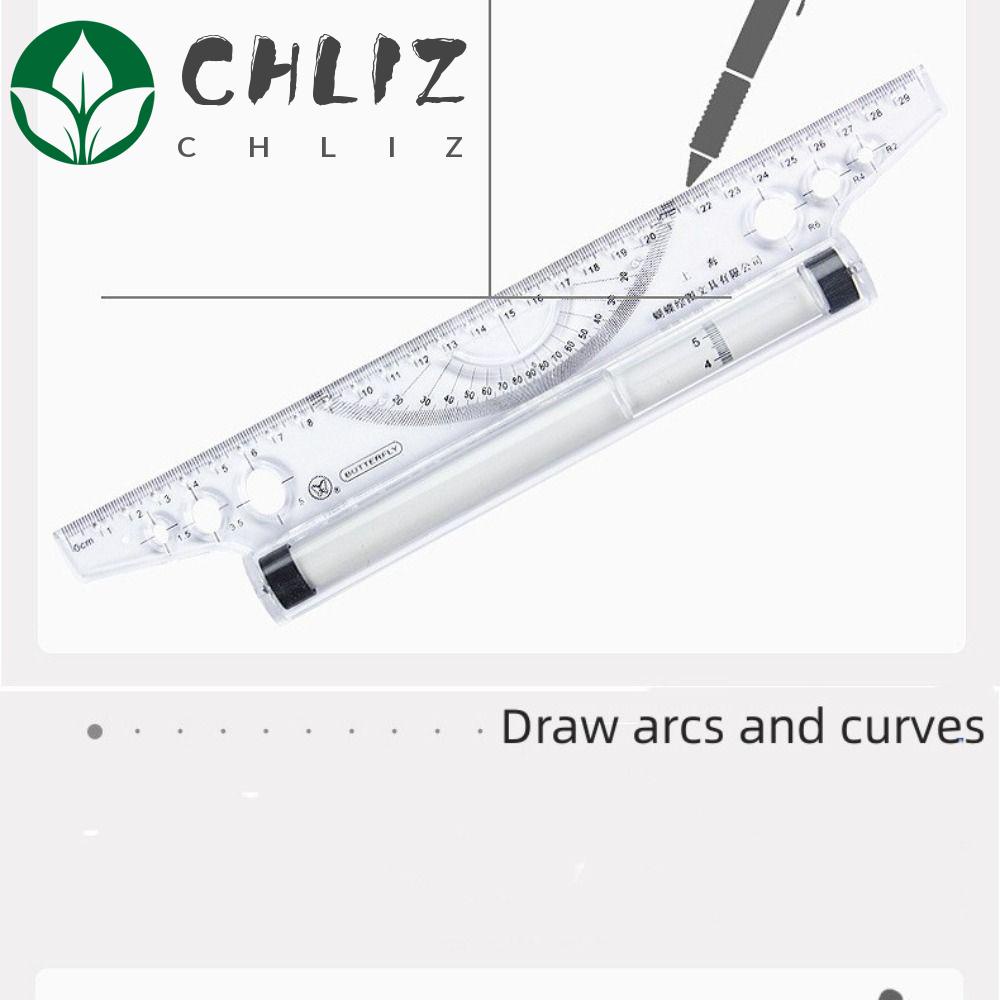 CHLIZ Régua Rolante Multiuso Linha De Ângulos De Papelaria De Bússola ...