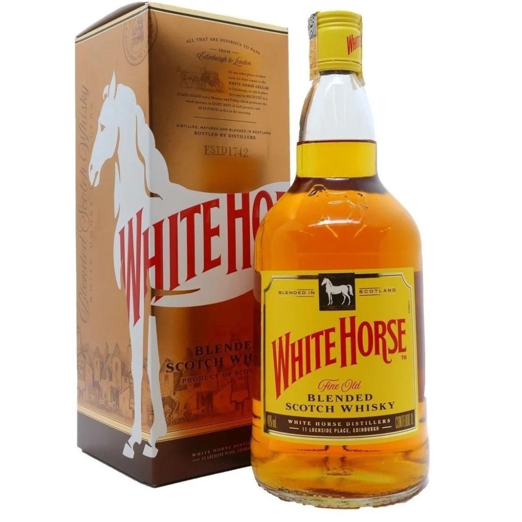 Whisky White Horse Blended Cavalo Branco Garrafa 700ml | Shopee Brasil