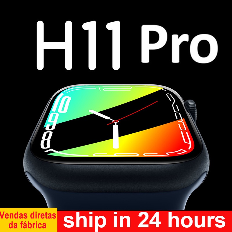 H11 Pro Smart Watch Series 8 Bússola Mulheres NFC Carregamento Sem Fio ...