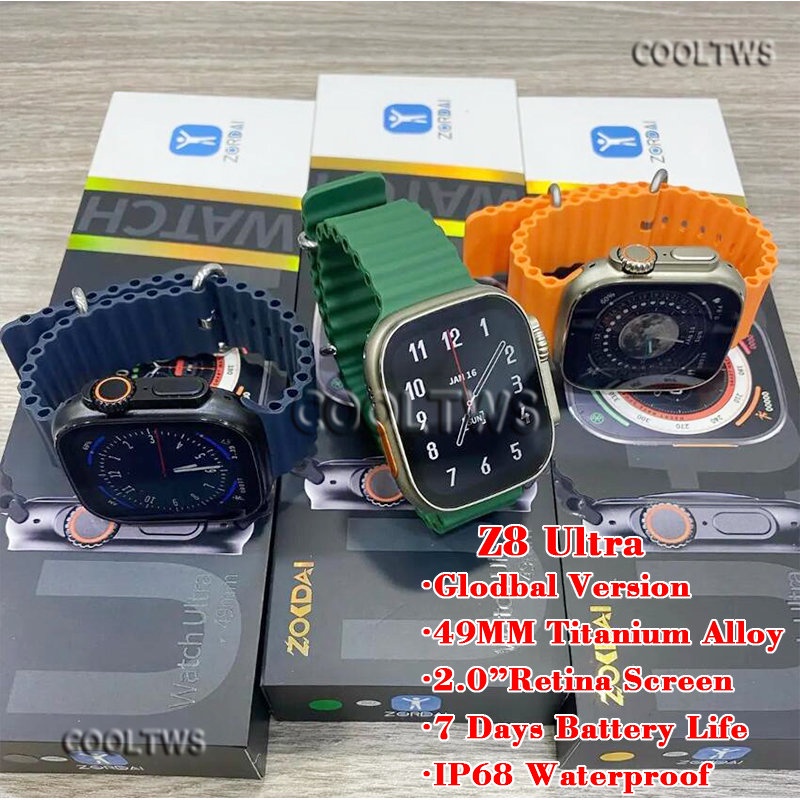 Relógio Inteligente IWO TOP 49mm Z8 ultra MAX NFC Desbloqueio De Acesso Smartwatch Series 8 ...