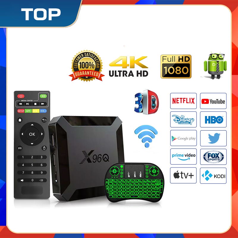 Smart tv Android 10.0 X96Q Allwinner H313 Quad Core wifi 4K ...