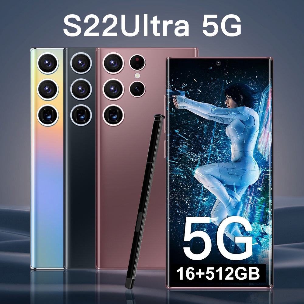 [Galaxy S22 Ultra Original Telefone Celular Note30 24cm Tela Grande ...