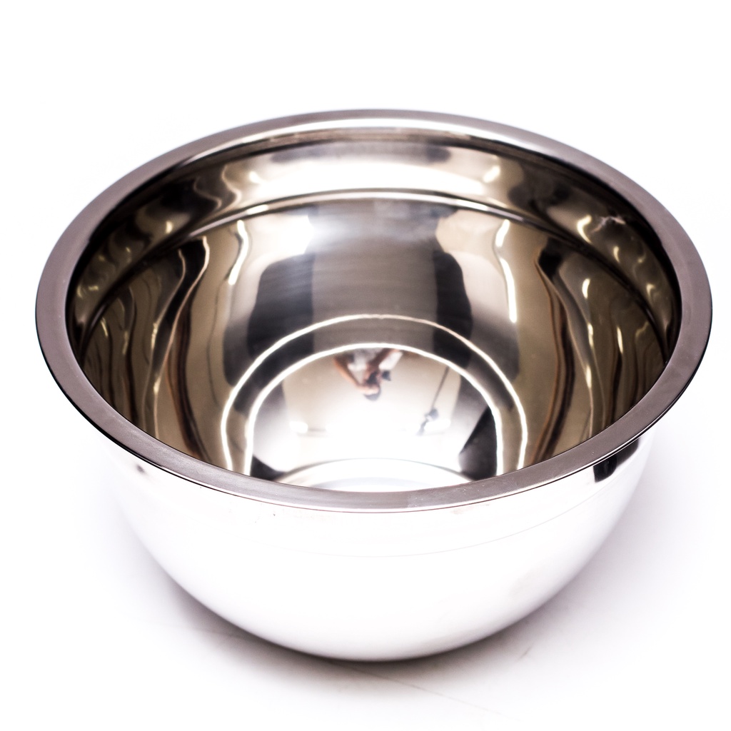 Tigela Bowl De Inox Prateada Com 20cm | Shopee Brasil