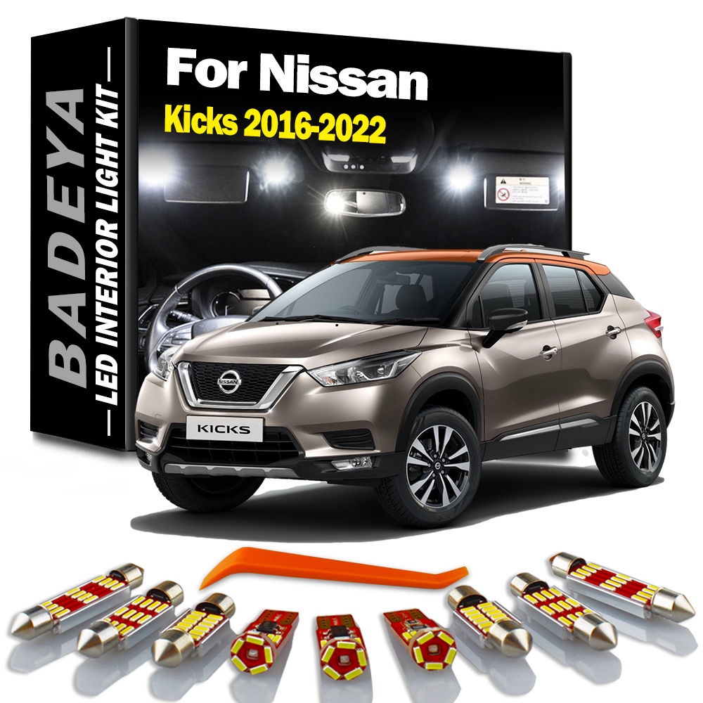2019 2021pcs Led Mapa Interior Cúpula Kit De Luz Para Kicks Nissan 2016 ...