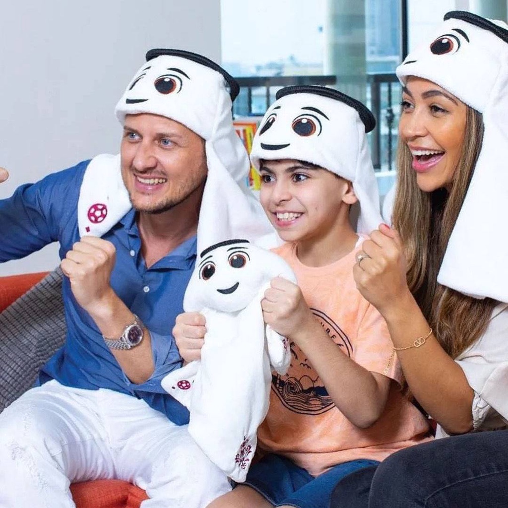 AG FIFA World Cup Qatar 2022 mascot Laeeb Chapéu De Futebol Coleção De ...