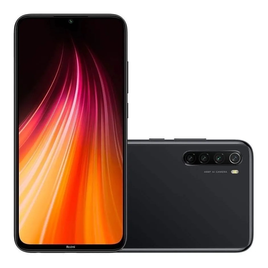Xiaomi Redmi Note 8 Dual SIM 64 GB space black 4 GB RAM | Shopee Brasil