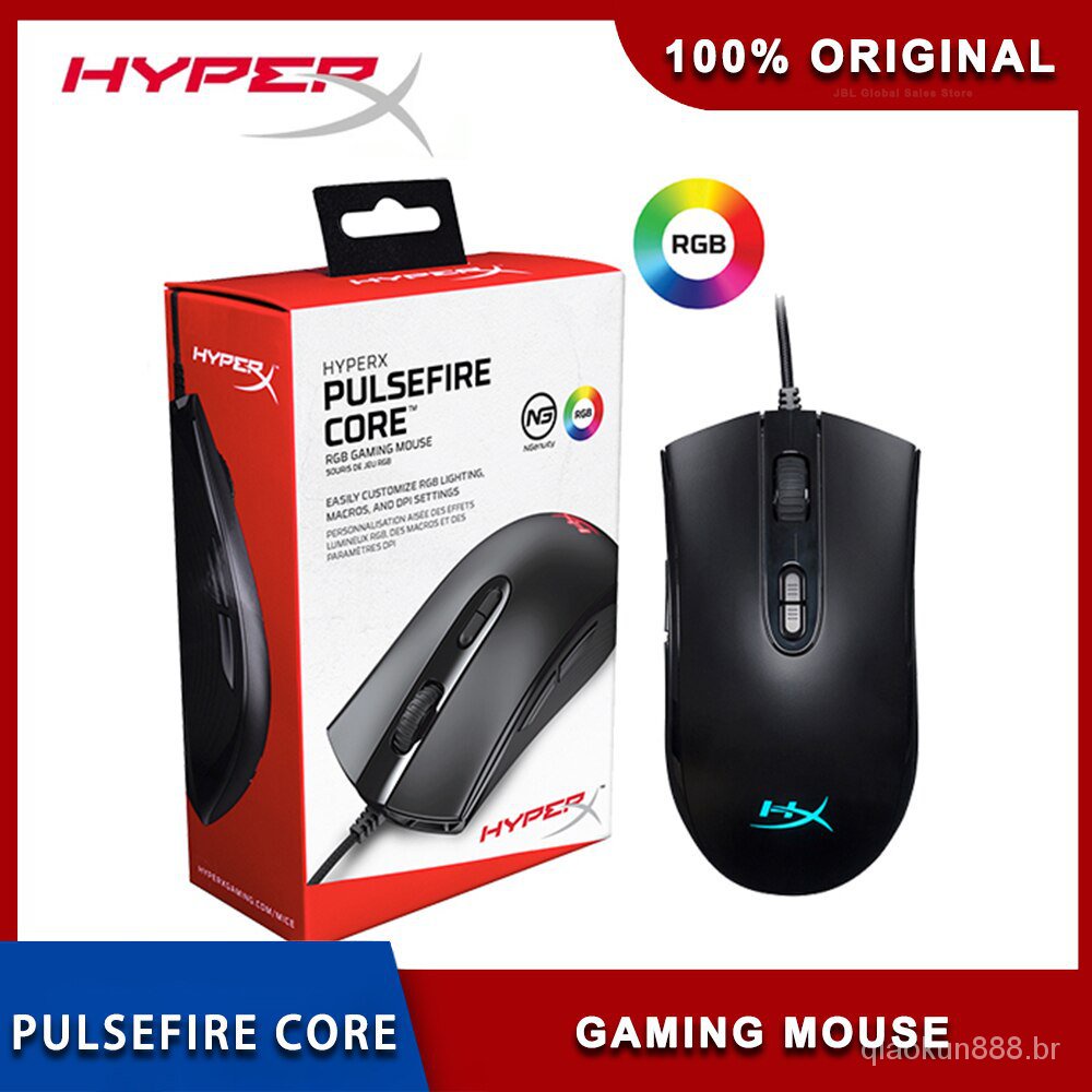 Rato De Jogo Profissional HyperX Pulsefire RGB Pixart 3327 Sensor ...