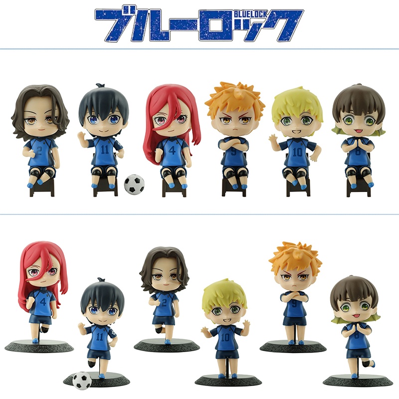 6pcs Blue Lock Action Figure Isagi Yoichi Toy Model Handmade Doll Kid ...