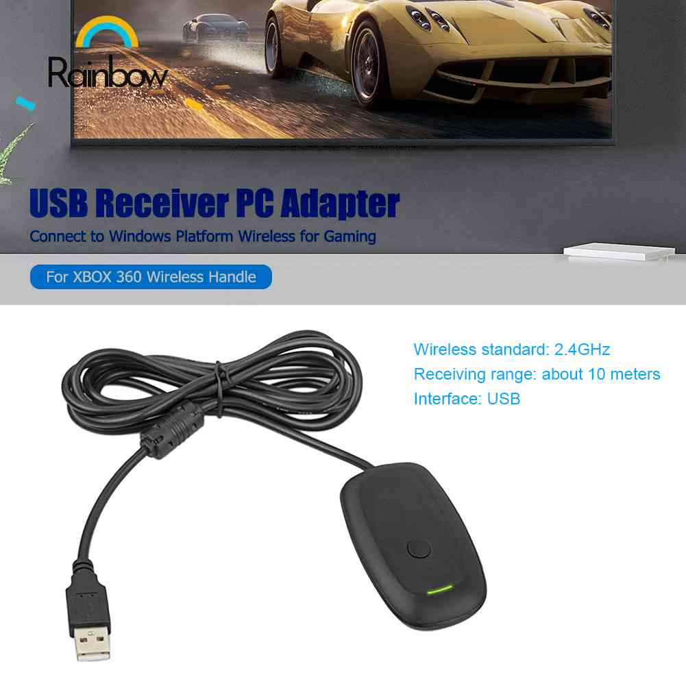 Para Xbox 360 2.4g Gamepad Sem Fio Com Receptor Pc Computador Notebook ...