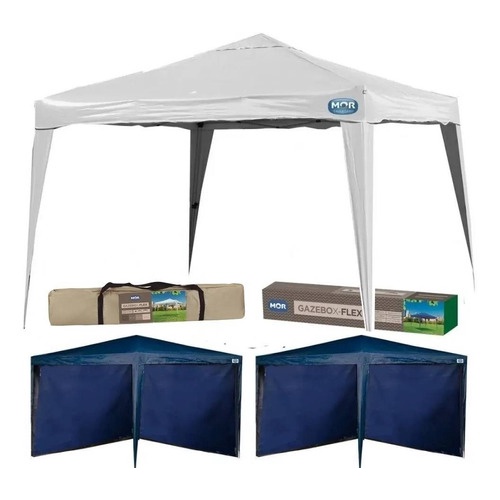 Gazebo Tenda Articulado Chalesco Sanfonada 3x3 + 3 Paredes | Shopee Brasil