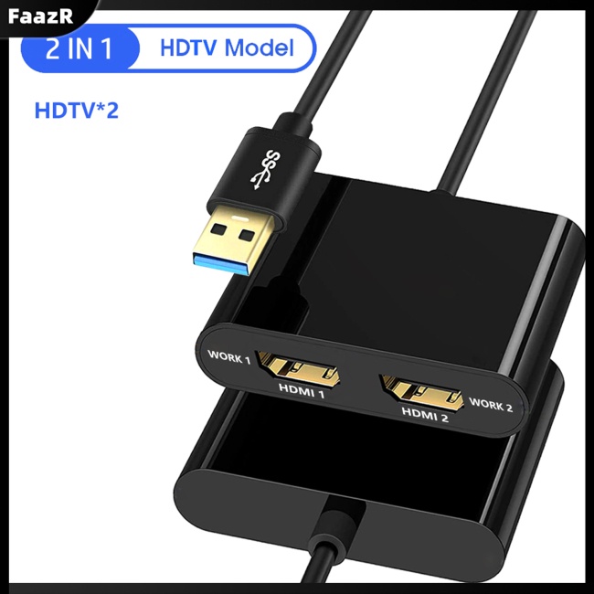 ODC Hub Usb 3.0 Para Dual Hdmi Adaptador Compatível Monitoramento De ...