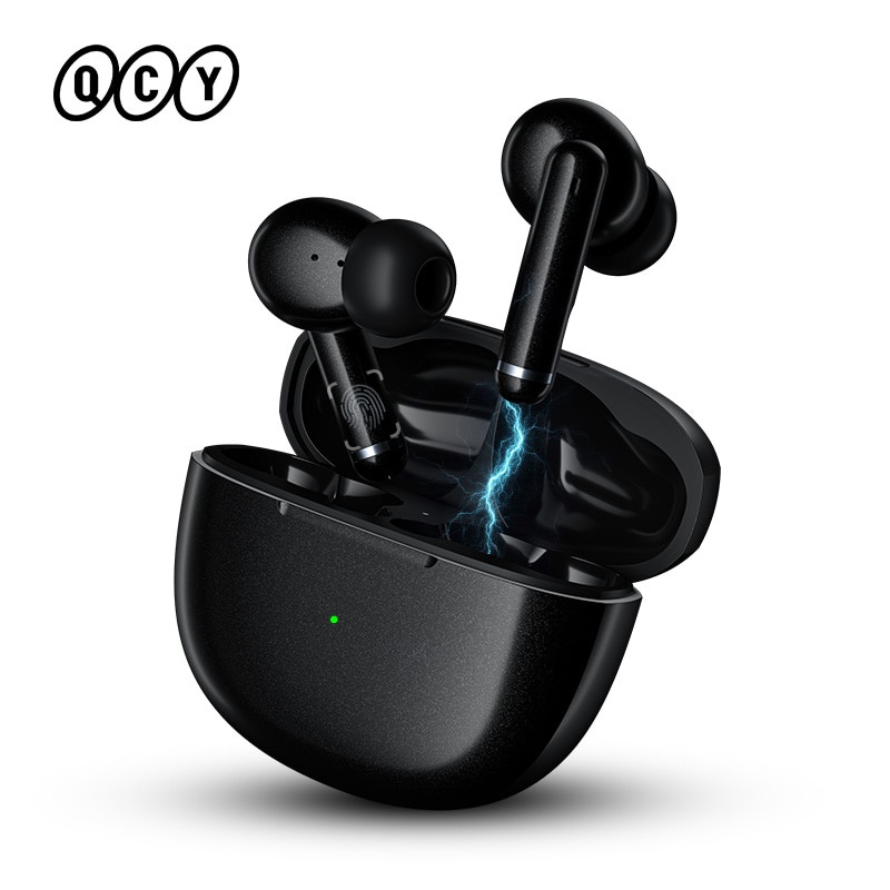 QCY HT03 TWS ANC Fones De Ouvido Bluetooth Cancelando O Ruído Sem Fio Para Jogos Com Microfone ...